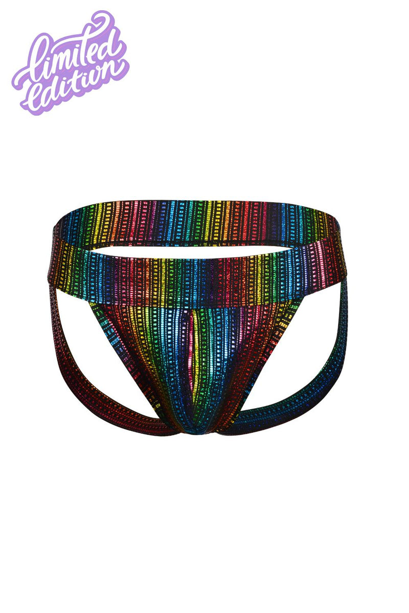 Taste The Rainbow Holographic Jockstrap | Festival & Pride Looks – Sea Dragon Studio