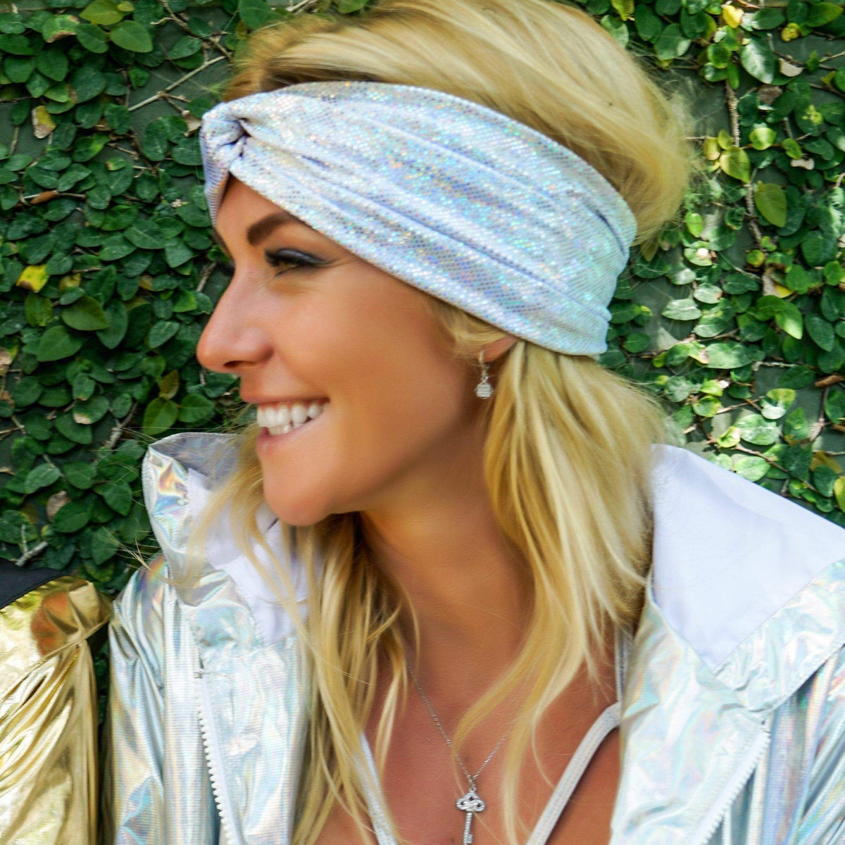 Holographic Turban Headband | Festival & Rave Accessories – Sea Dragon ...
